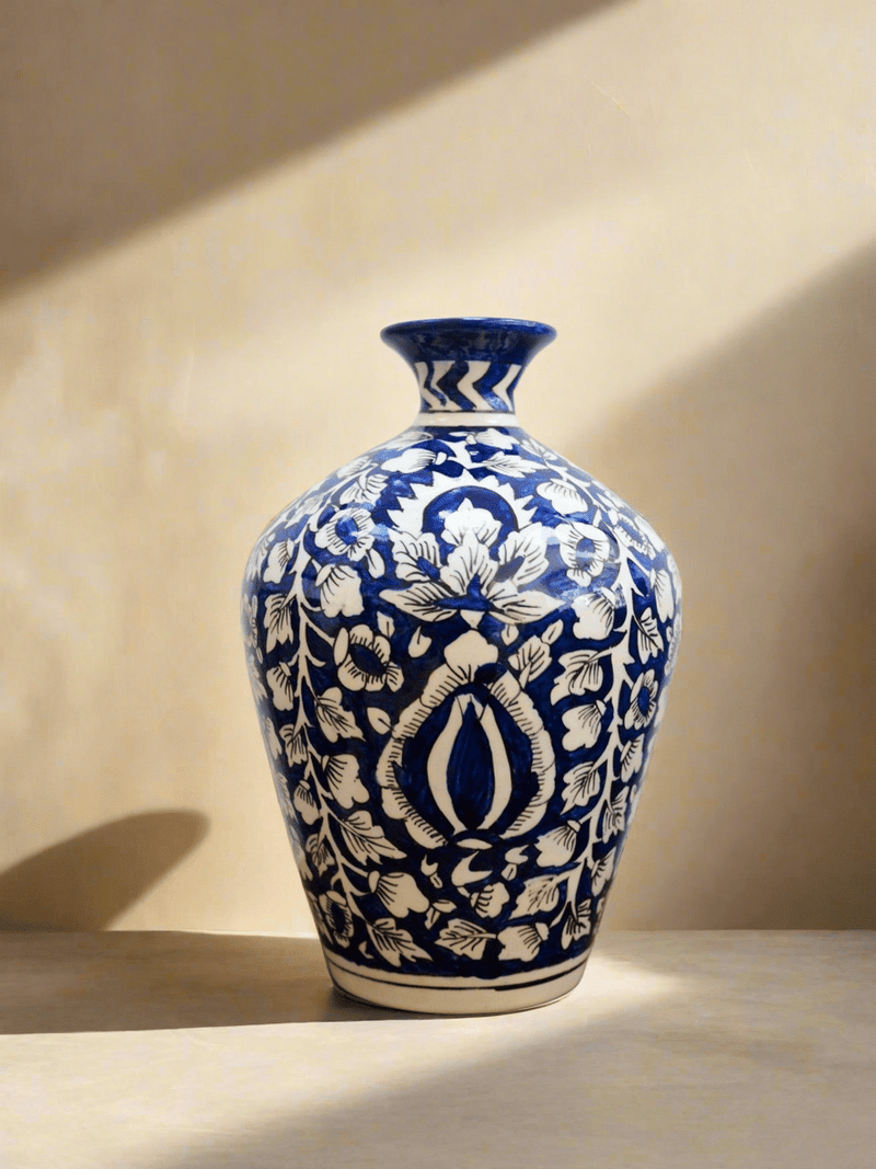 Ceramic Vase in Indigo Blue